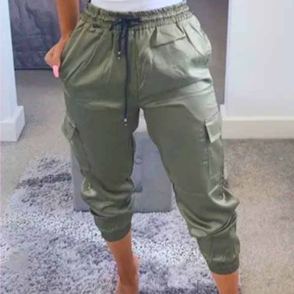 Pants & Jumpsuits | Drawstring Pocket Design Cargo Pants | Poshmark